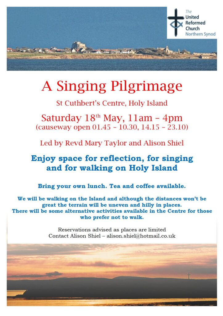 A Singing Pilgrimage 18 May – St. Cuthbert's Centre